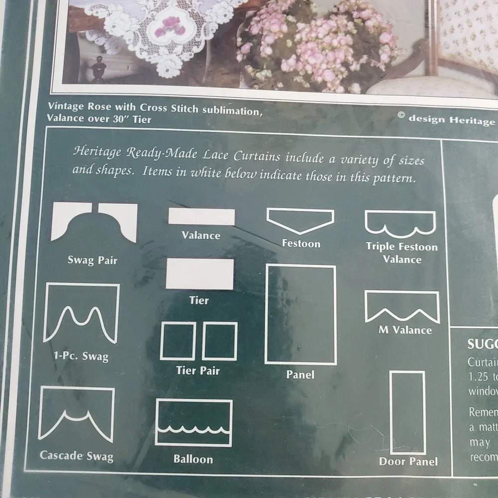 Heritage Lace | Accents | Heritage Lace Curtains Vintage Rose Cross ...